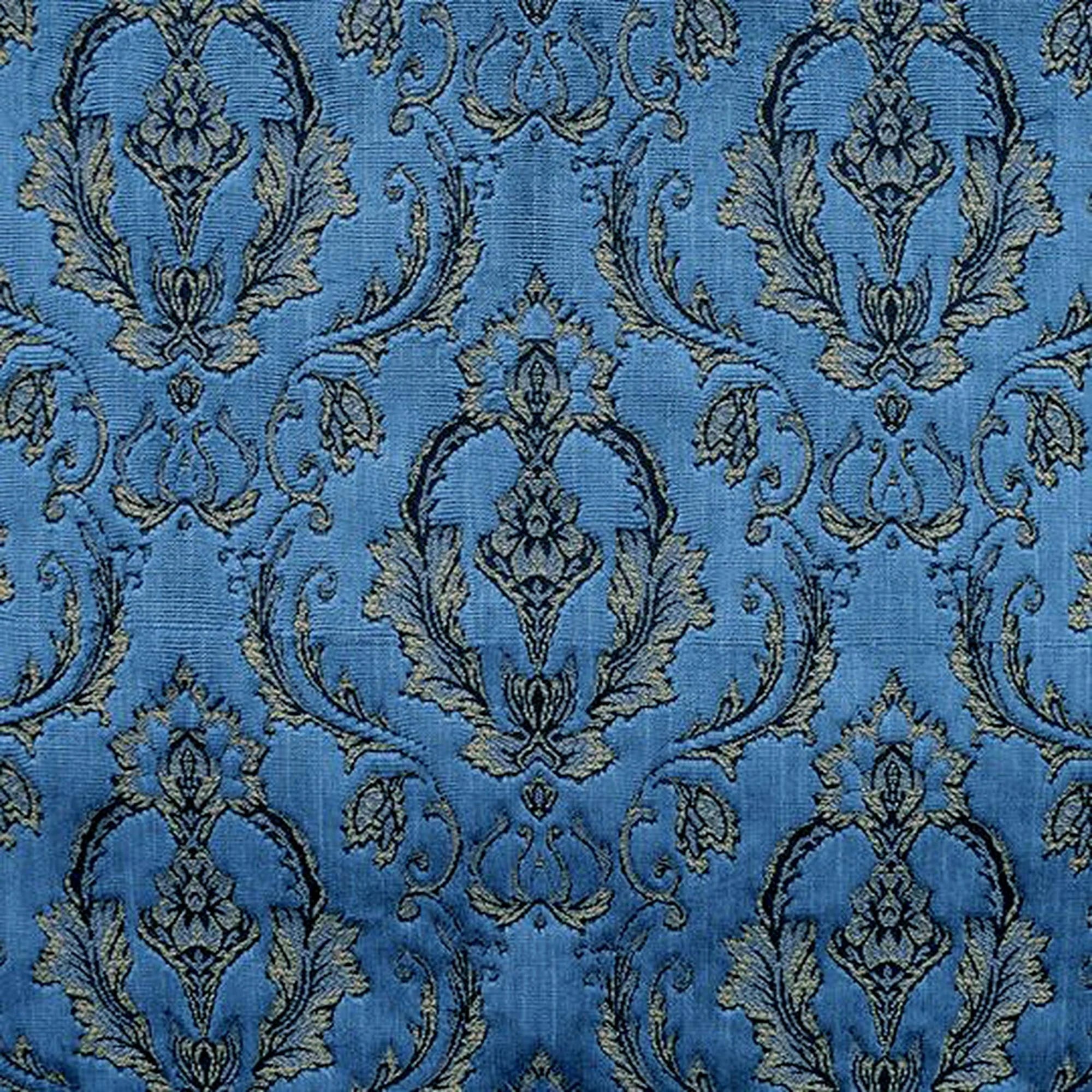 Lorenzino Royal Blue Damask Velvet Fabric – Classic Modern Fabrics