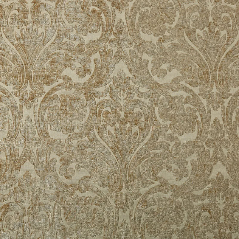 Avenir Cream Two Tone Large Damask Flower Chenille Fabric – Classic ...
