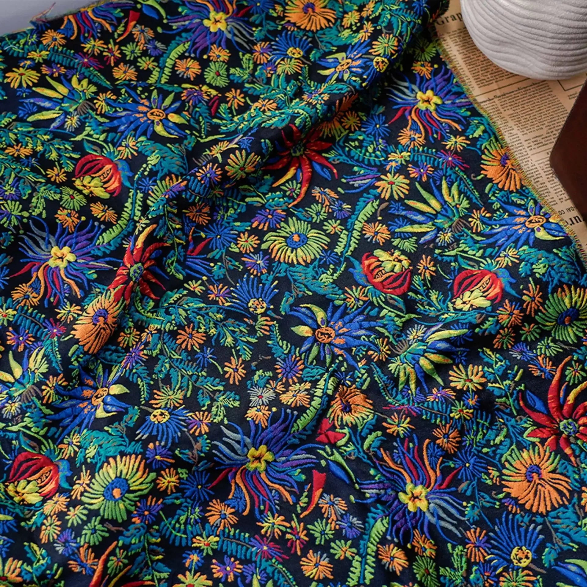 Goni Floral Jacquard Fabric – Classic Modern Fabrics