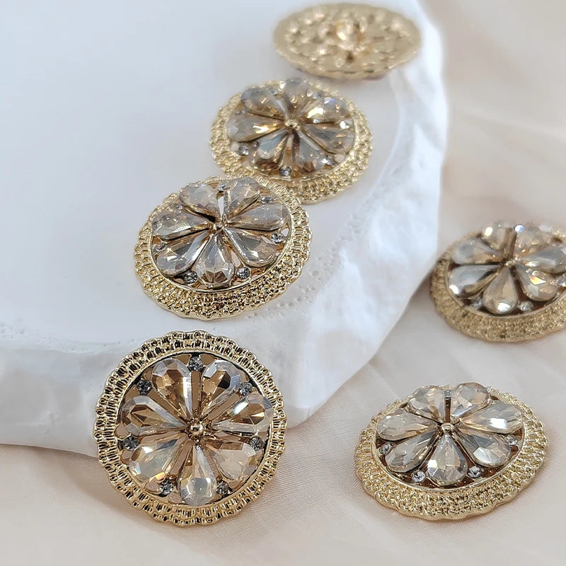6 PC / Amara Rhinestone Buttons – Classic Modern Fabrics