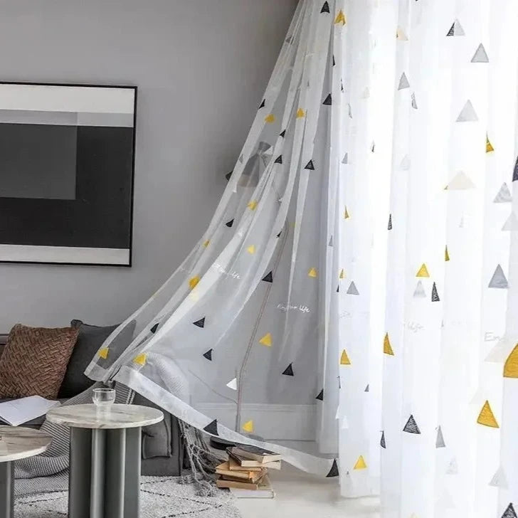 Oslo Cute Embroidered Sheer Custom Made Curtain Drapery – Classic ...