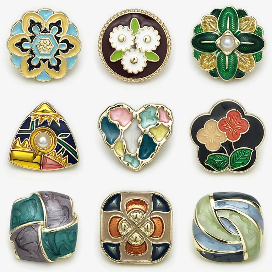 6 PC / Cameron Resin Buttons – Classic Modern Fabrics