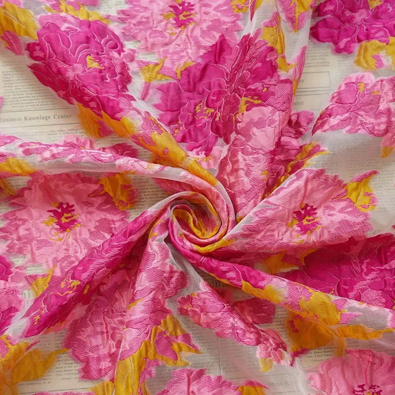 3 Colors / Fusun Floral Woven Jacquard Fabric – Classic Modern Fabrics