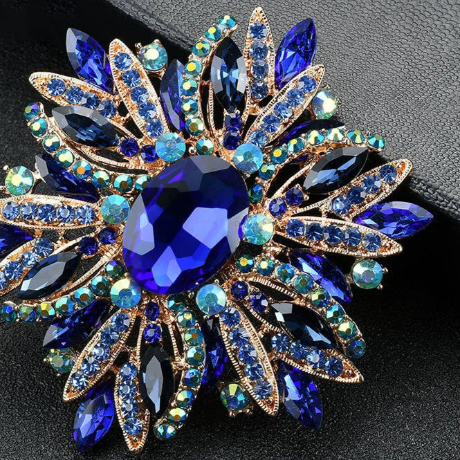 Malti Rhinestone Brooch Pin – Classic Modern Fabrics