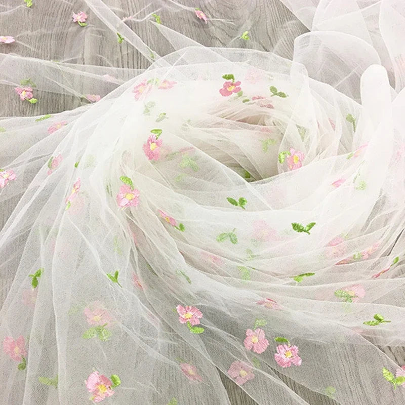 Valentín Floral Tulle Sheer Fabric – Classic Modern Fabrics