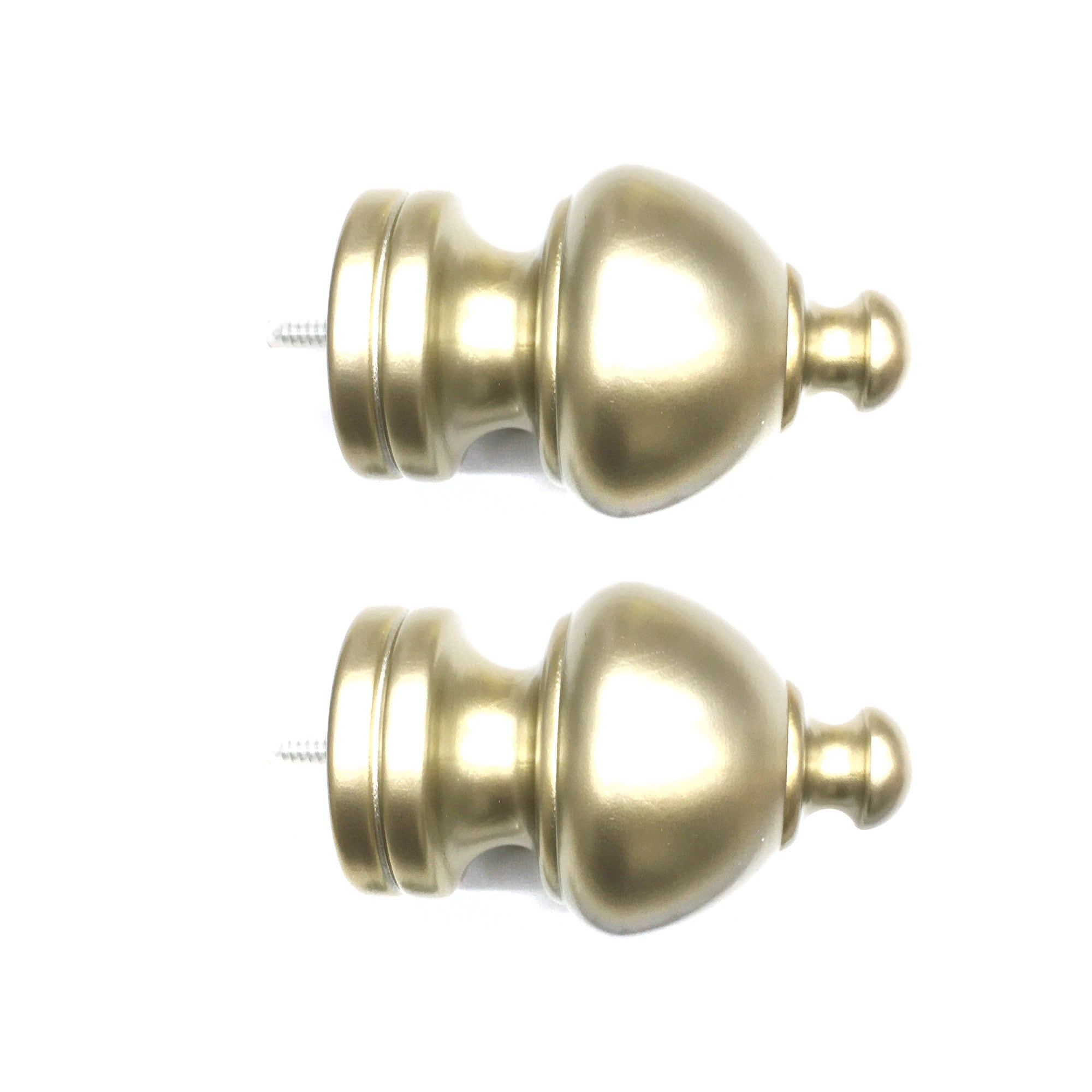 PAIR / For 2 inch Rod / Drapery Wood Finial for 2" Pole Adaptor Plug ...