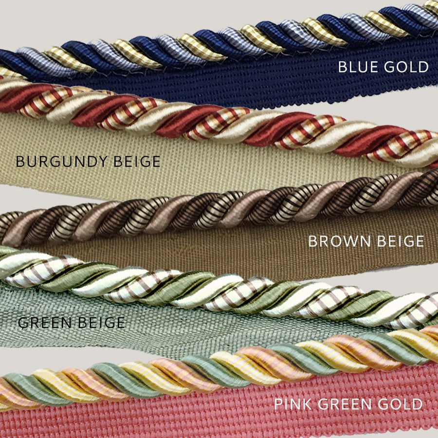 5 YARDS / 3/8" Twisted Cord, 3 ply Cord, Trim, Piping, Cording with li ...
