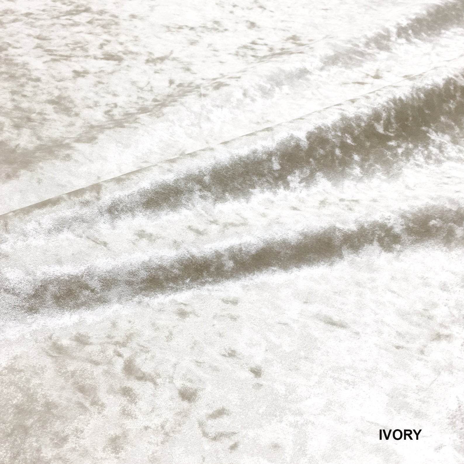 Giovanni Ivory Crushed Solid Velvet Fabric | CLASSIC & MODERN FABRICS ...